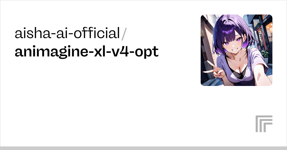 aisha-ai-official/animagine-xl-v4-opt | Run with an API on Replicate
