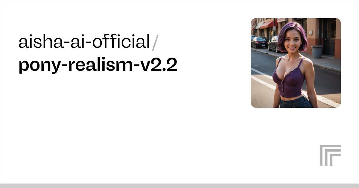 aisha-ai-official/pony-realism-v2.2 | Run with an API on Replicate