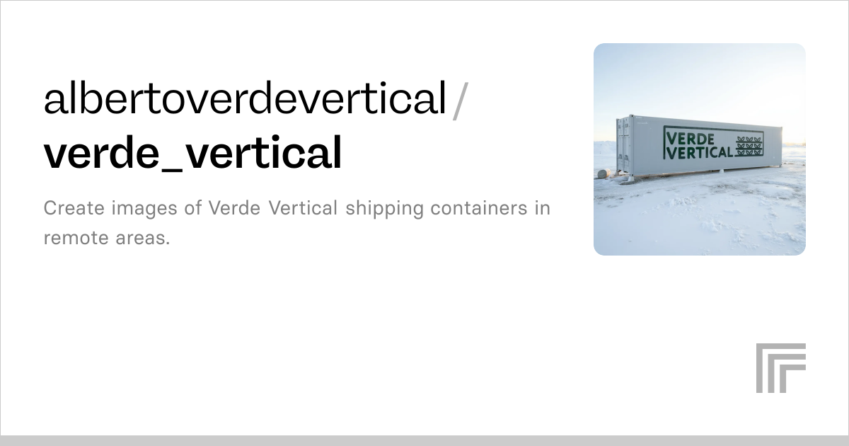 albertoverdevertical/verde_vertical | Run with an API on Replicate