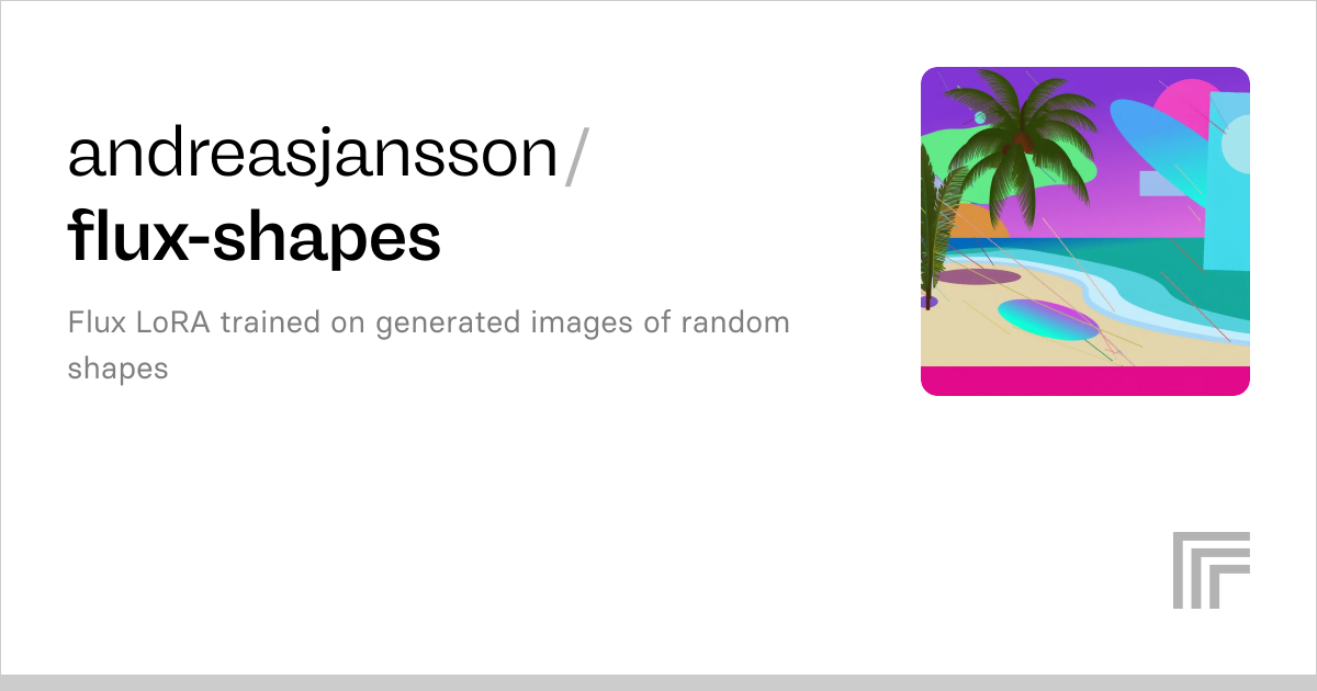 andreasjansson/flux-shapes | Run with an API on Replicate