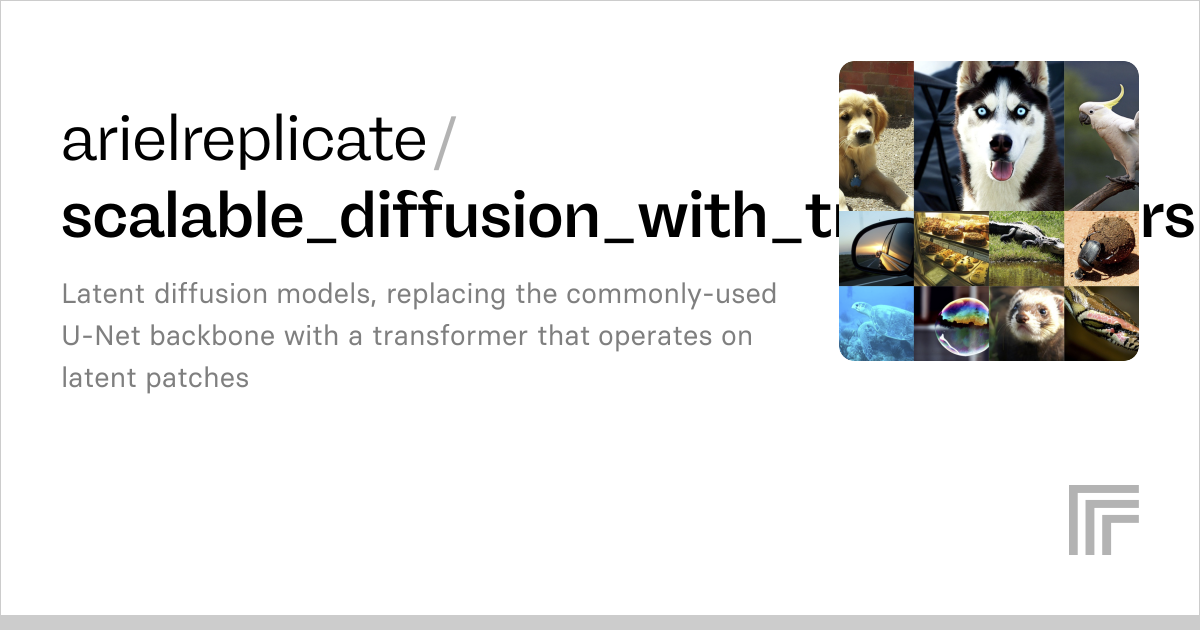 arielreplicate/scalable_diffusion_with_transformers | API reference