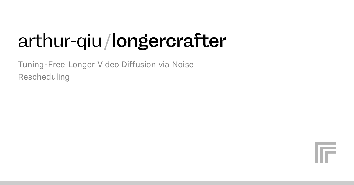 arthur-qiu/longercrafter | Run with an API on Replicate