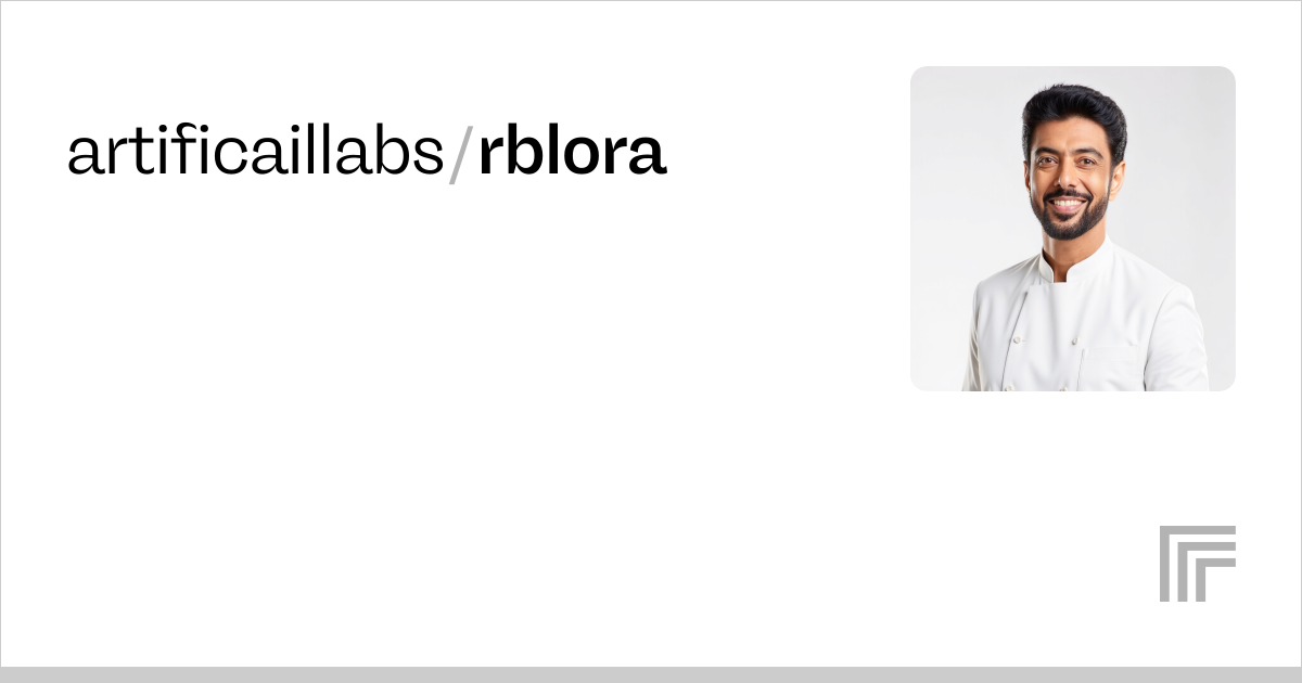 artificaillabs/rblora | Run with an API on Replicate