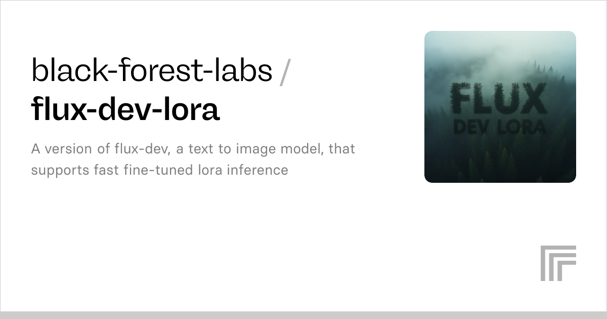 FLUX.1 [dev] LoRA | Text to Image