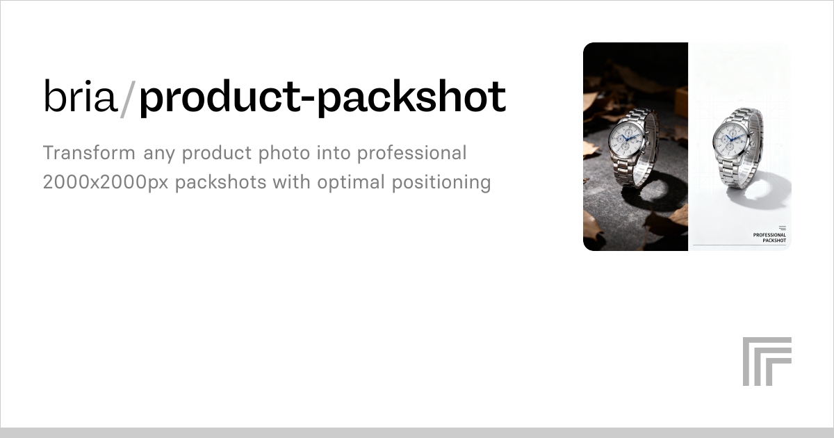 BRIA Product Packshot | Product Photography API