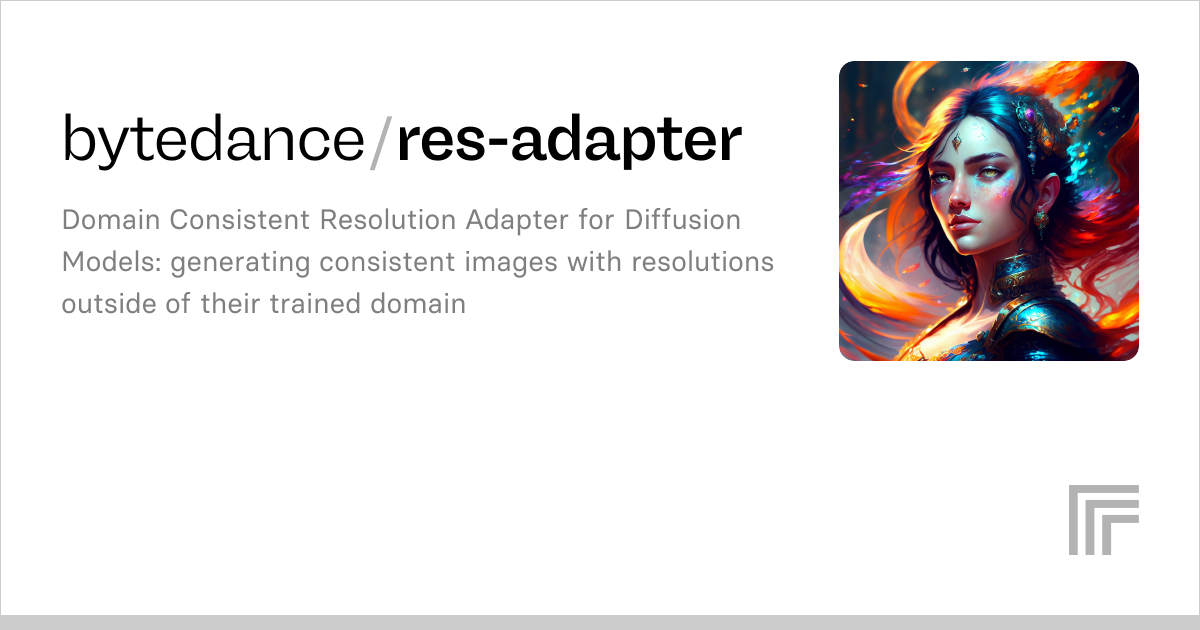 bytedance/res-adapter | Run with an API on Replicate