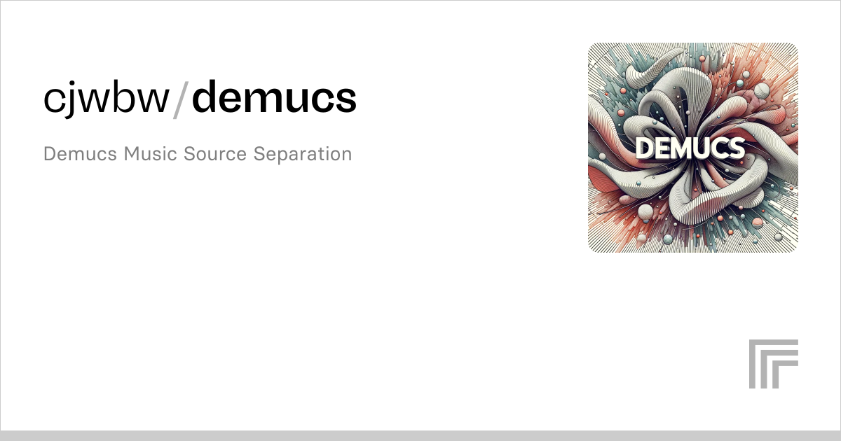 cjwbw/demucs | API reference