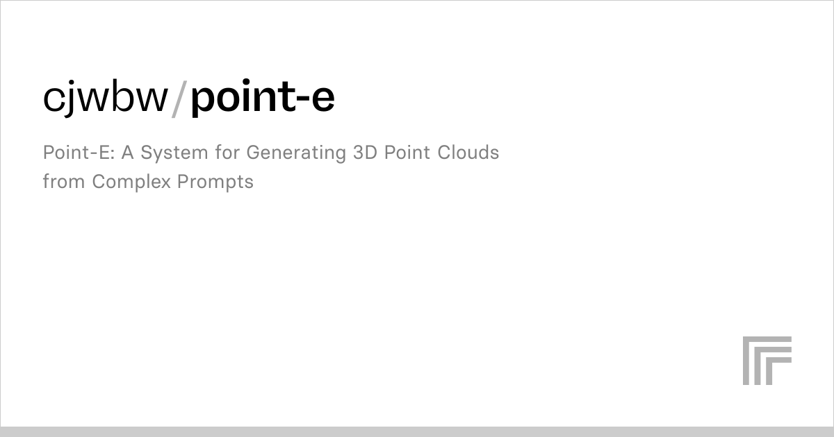 cjwbw/point-e | Run with an API on Replicate