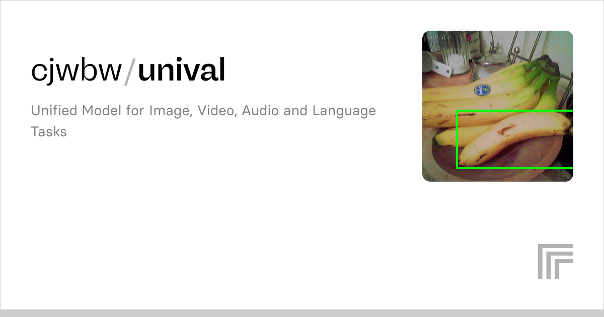 cjwbw/unival | Run with an API on Replicate