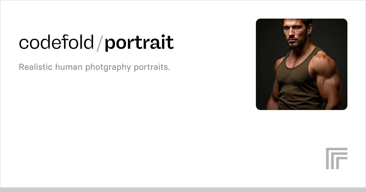 codefold/portrait | Run with an API on Replicate
