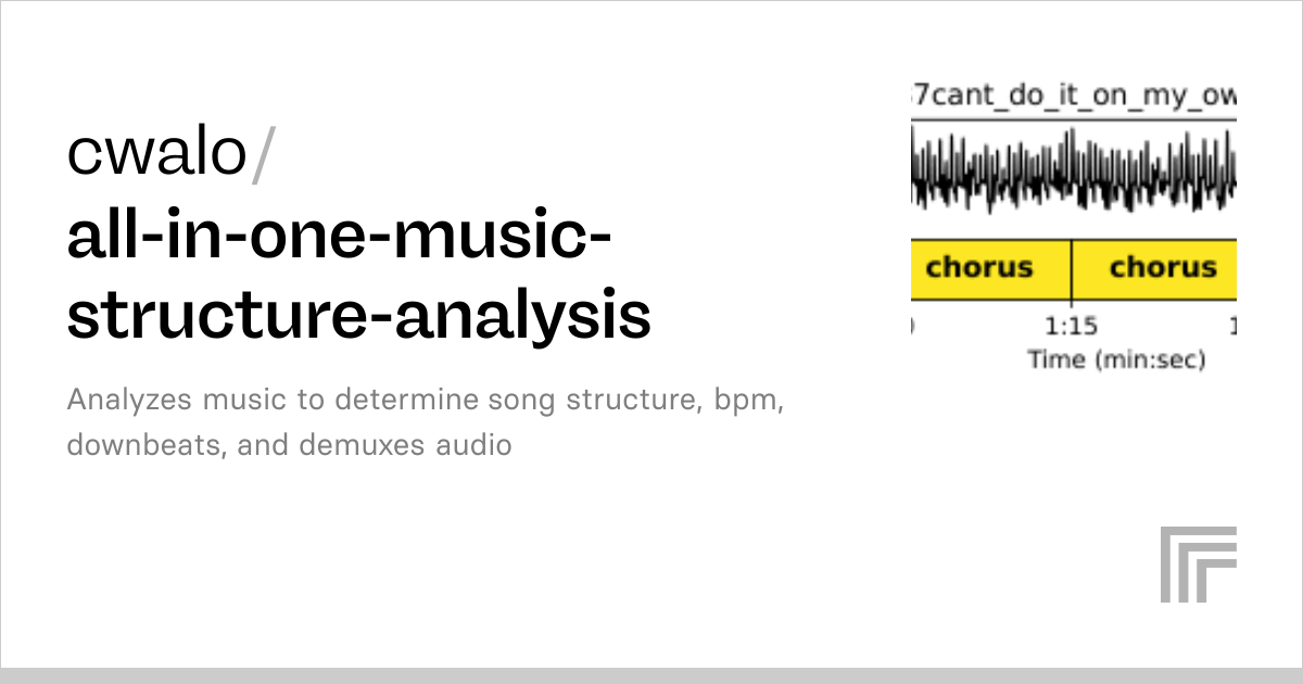 cwalo/all-in-one-music-structure-analysis | Run with an API on Replicate