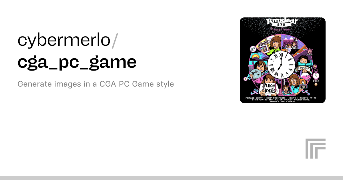cybermerlo/cga_pc_game | Run with an API on Replicate