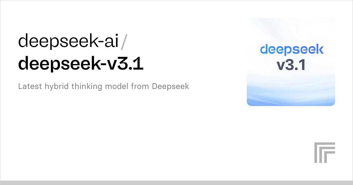 Deepseek 3.1 | Replicate