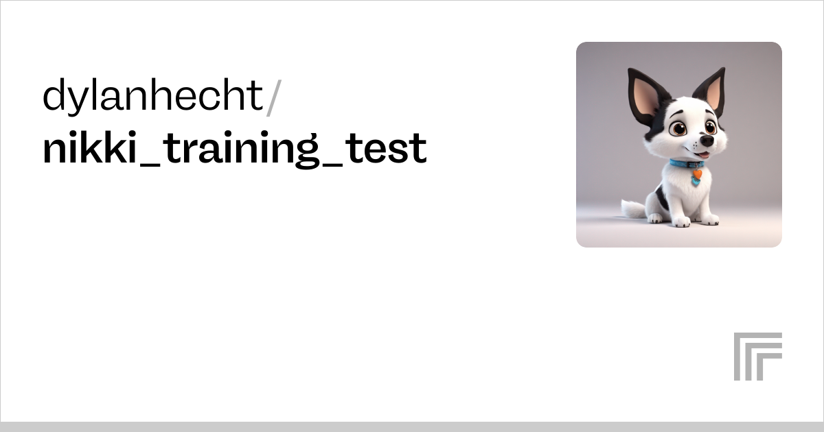 Examples – dylanhecht/nikki_training_test | Replicate