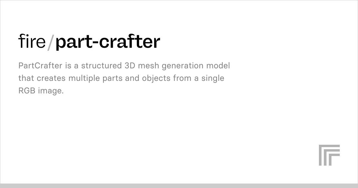 Examples – fire/part-crafter | Replicate