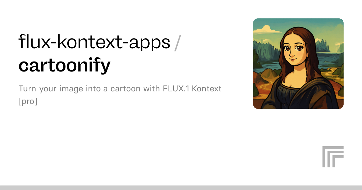 FLUX.1 Kontext - Cartoonify