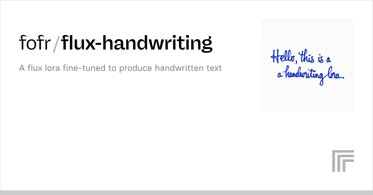 Examples – fofr/flux-handwriting | Replicate