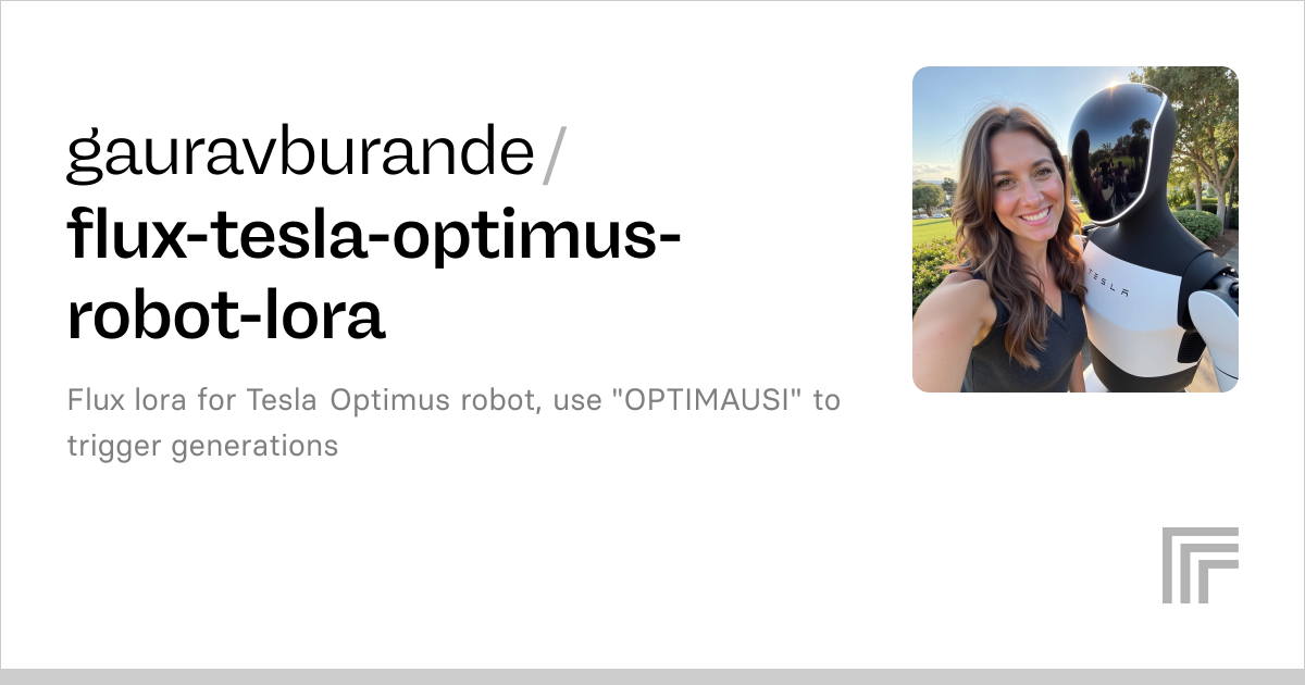 Examples – gauravburande/flux-tesla-optimus-robot-lora | Replicate