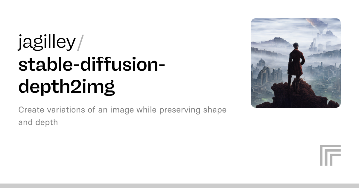 jagilley/stable-diffusion-depth2img | Run with an API on Replicate