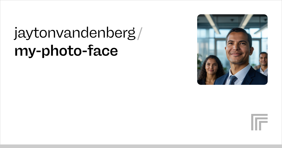 jaytonvandenberg/my-photo-face | Run with an API on Replicate