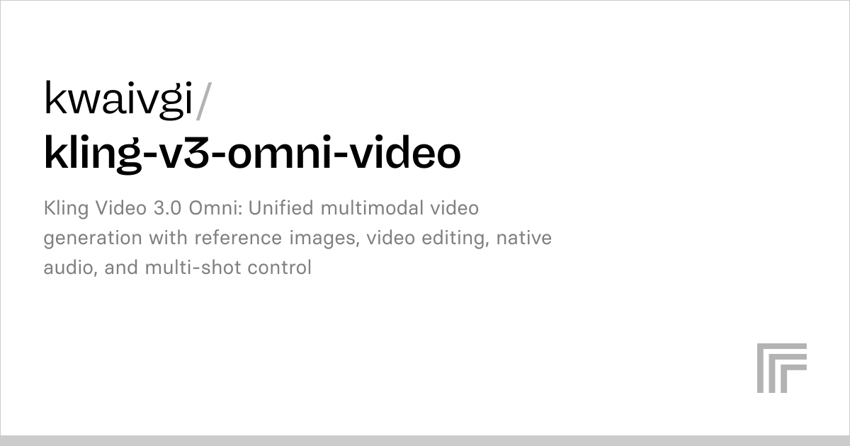 Kling Video 3 0 Omni Unified Multimodal Video Generation And Editing