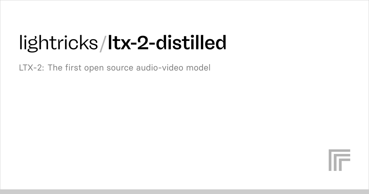 LTX-2 Distilled | Audio-Video Generation API