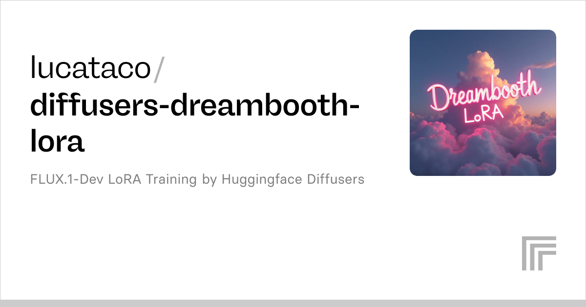 lucataco/diffusers-dreambooth-lora | Run with an API on Replicate