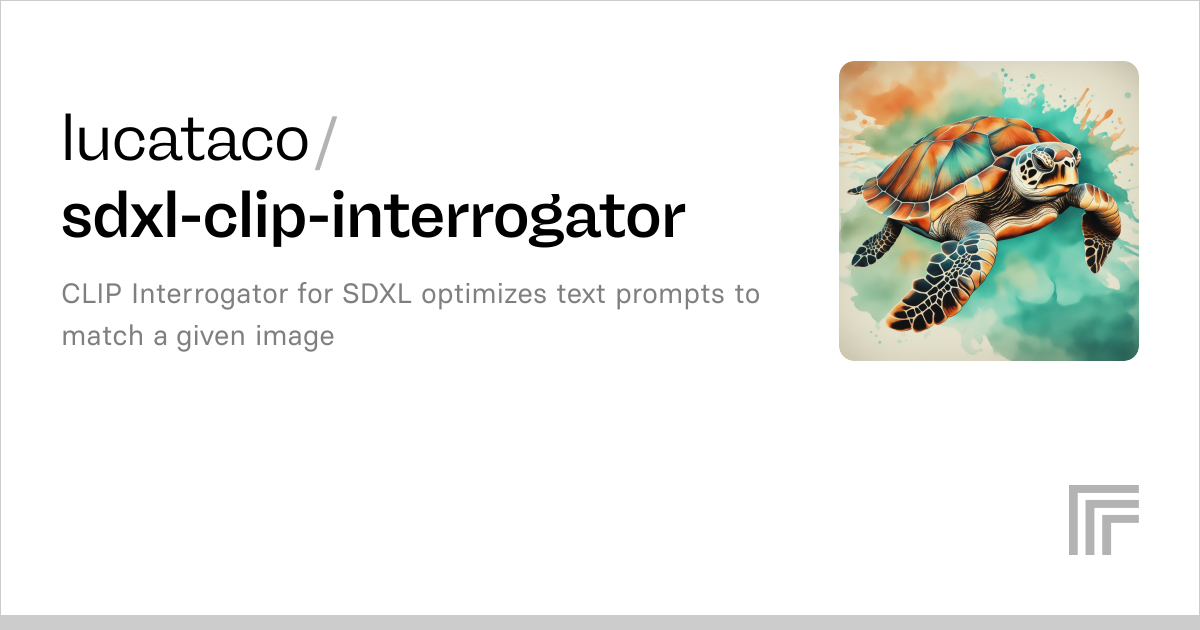 lucataco/sdxl-clip-interrogator | Run with an API on Replicate