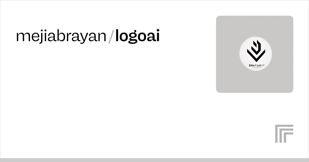 mejiabrayan/logoai | Run with an API on Replicate