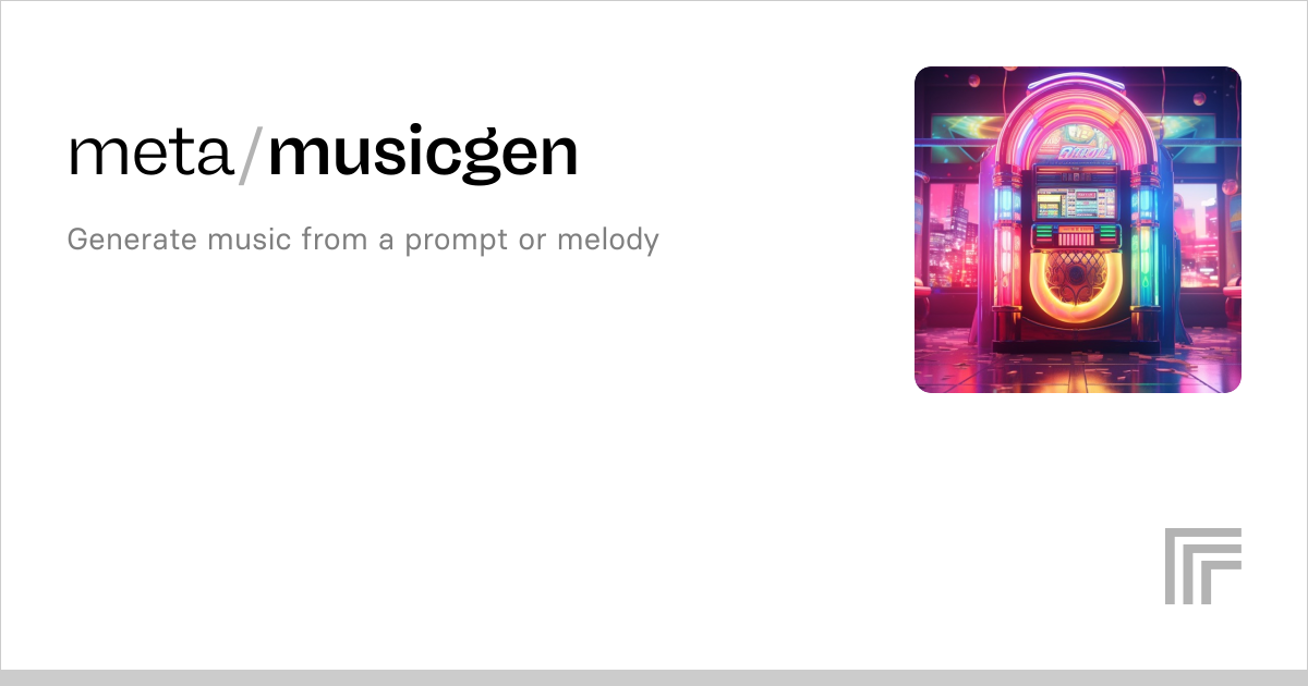 meta/musicgen | Run with an API on Replicate