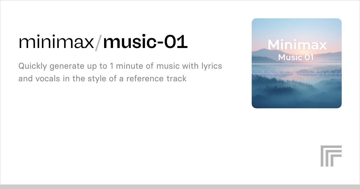 MiniMax Music 01 | AI Music Generation API
