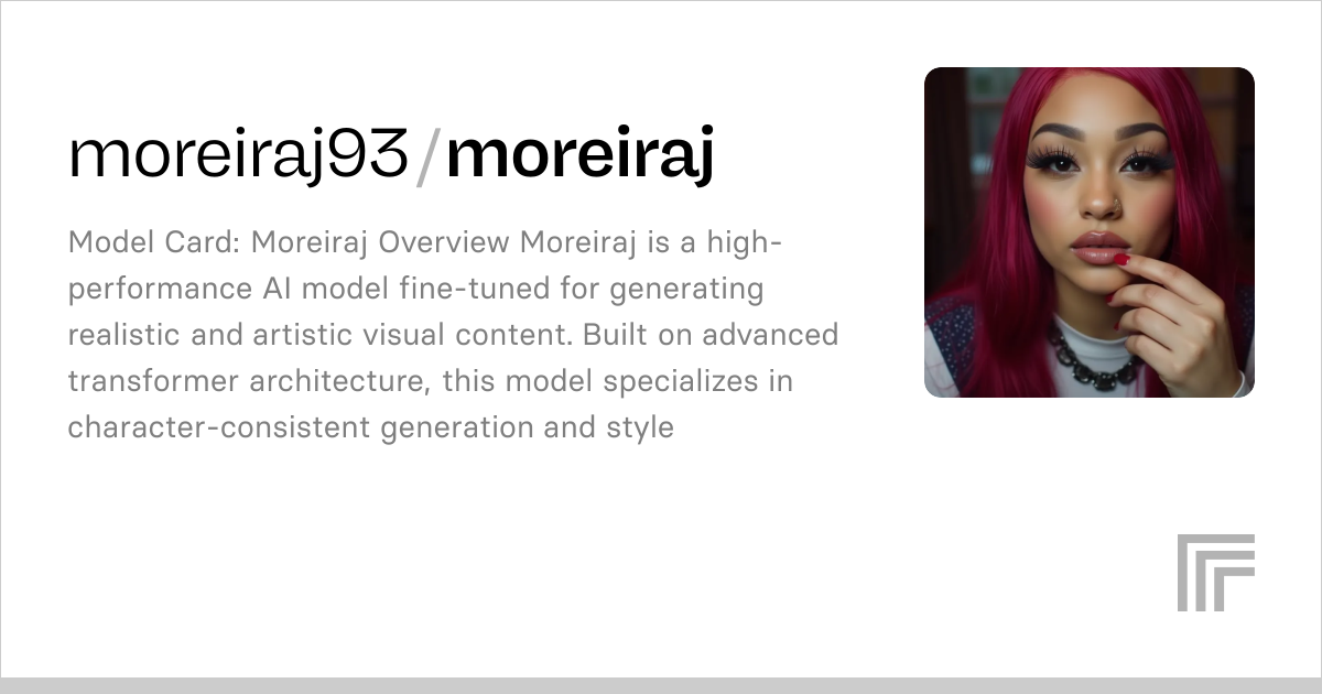 moreiraj93/moreiraj | Run with an API on Replicate