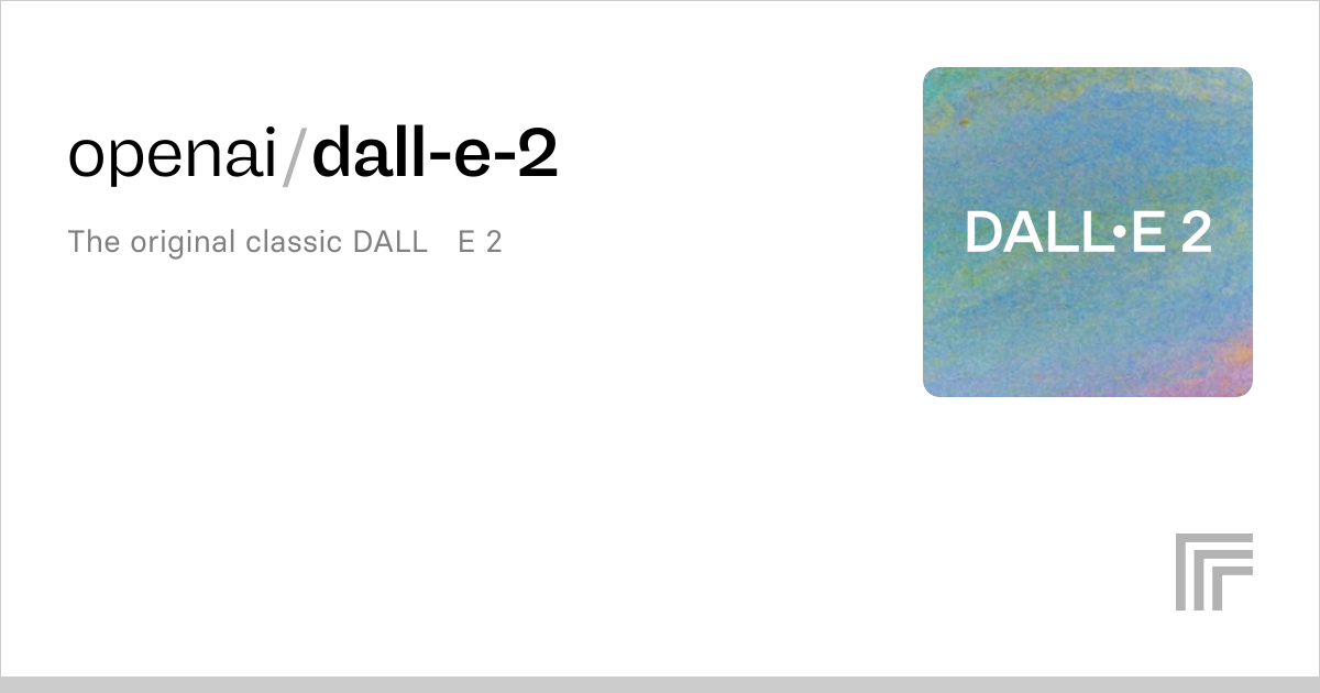 openai/dall-e-2 | Run with an API on Replicate