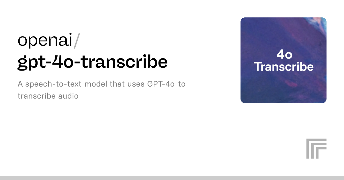 Examples – openai/gpt-4o-transcribe | Replicate