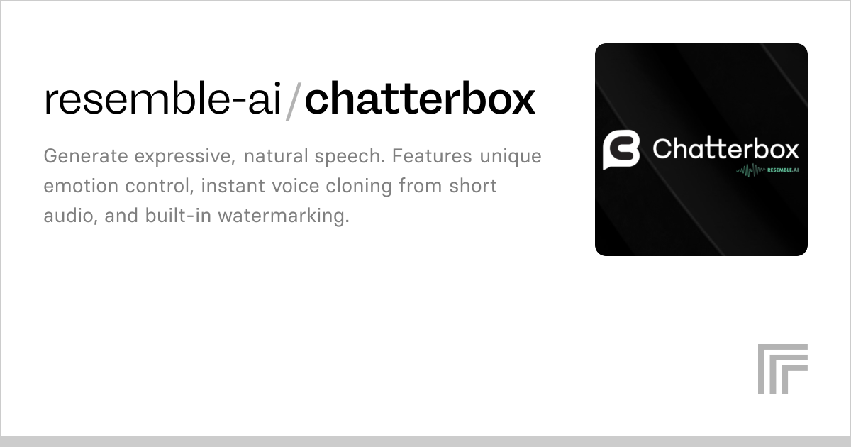 Resemble Chatterbox | Text to Speech