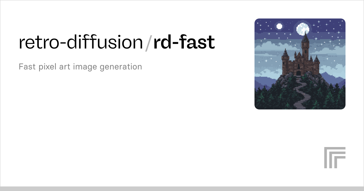 retro-diffusion/rd-fast | Run with an API on Replicate