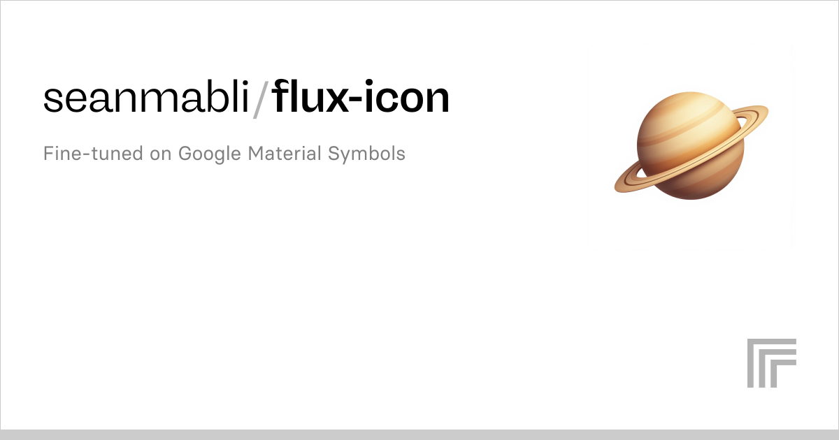 seanmabli/flux-icon | Run with an API on Replicate