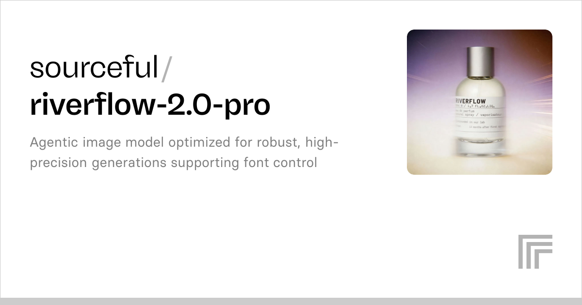 Riverflow 2.0 Pro | Image Generation API