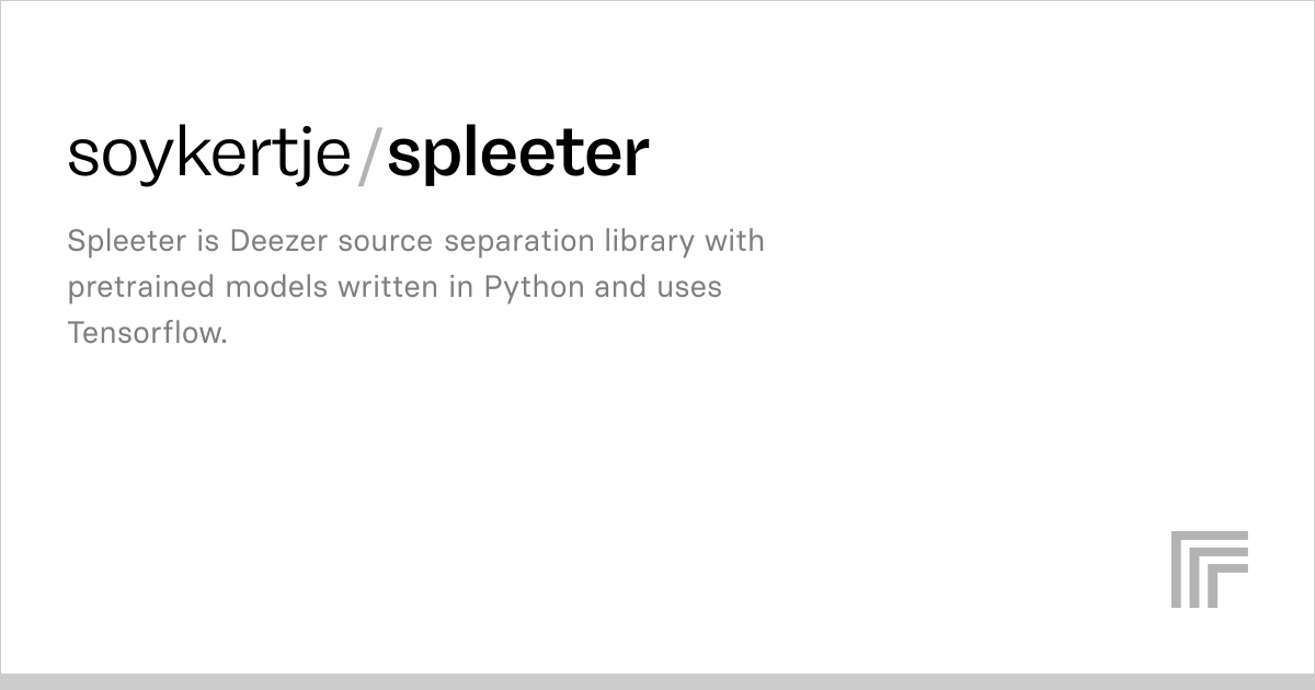 soykertje/spleeter | Run with an API on Replicate