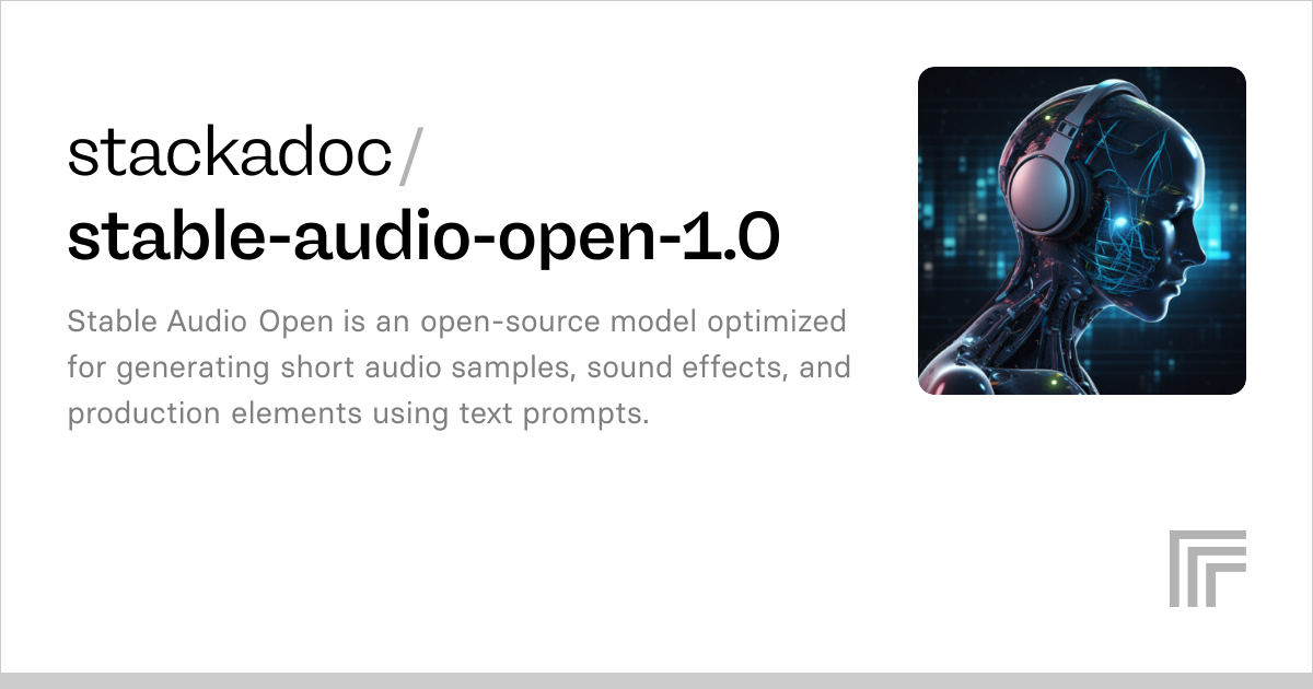 Examples – stackadoc/stable-audio-open-1.0 | Replicate