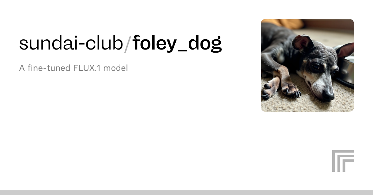 sundai-club/foley_dog | Run with an API on Replicate
