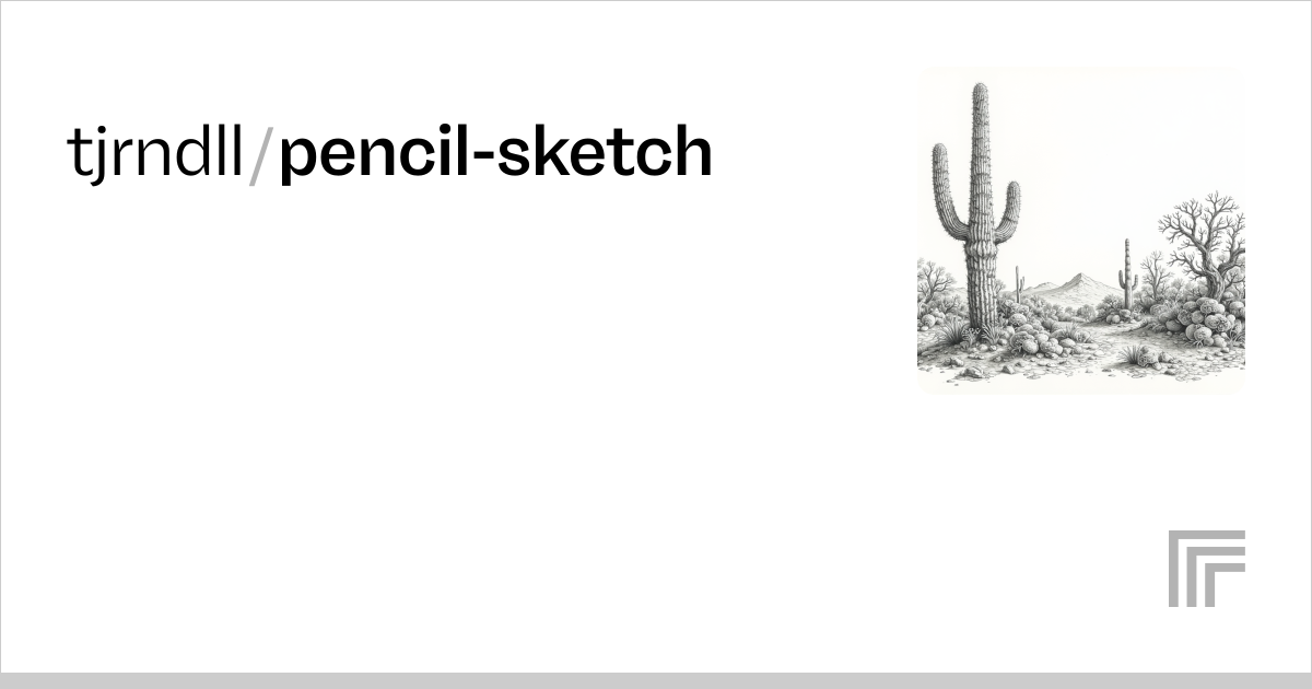 tjrndll/pencil-sketch | Run with an API on Replicate