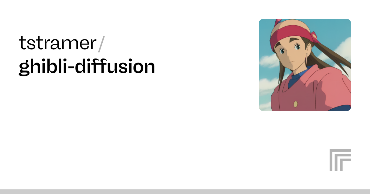 tstramer/ghibli-diffusion | Run with an API on Replicate
