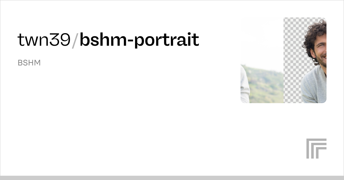 twn39/bshm-portrait | Run with an API on Replicate