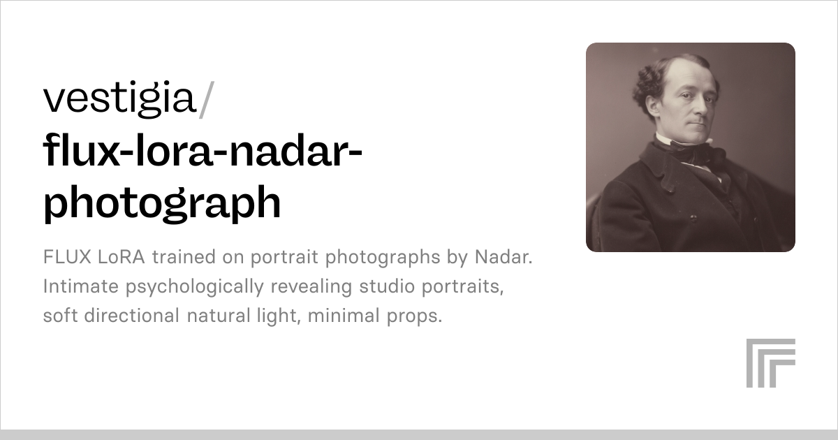 vestigia/flux-lora-nadar-photograph | Run with an API on Replicate