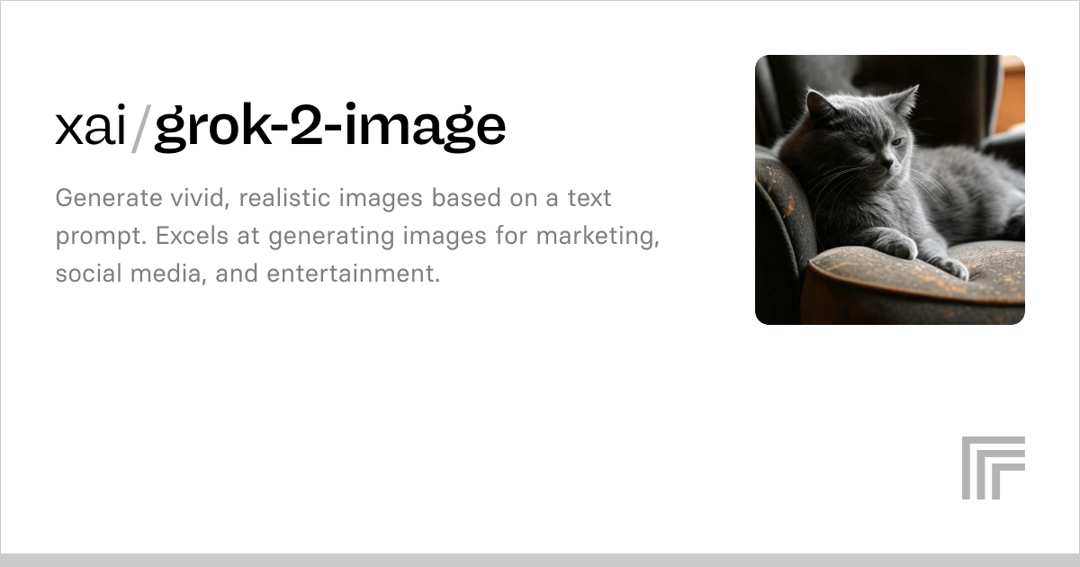 xai/grok-2-image | Run with an API on Replicate