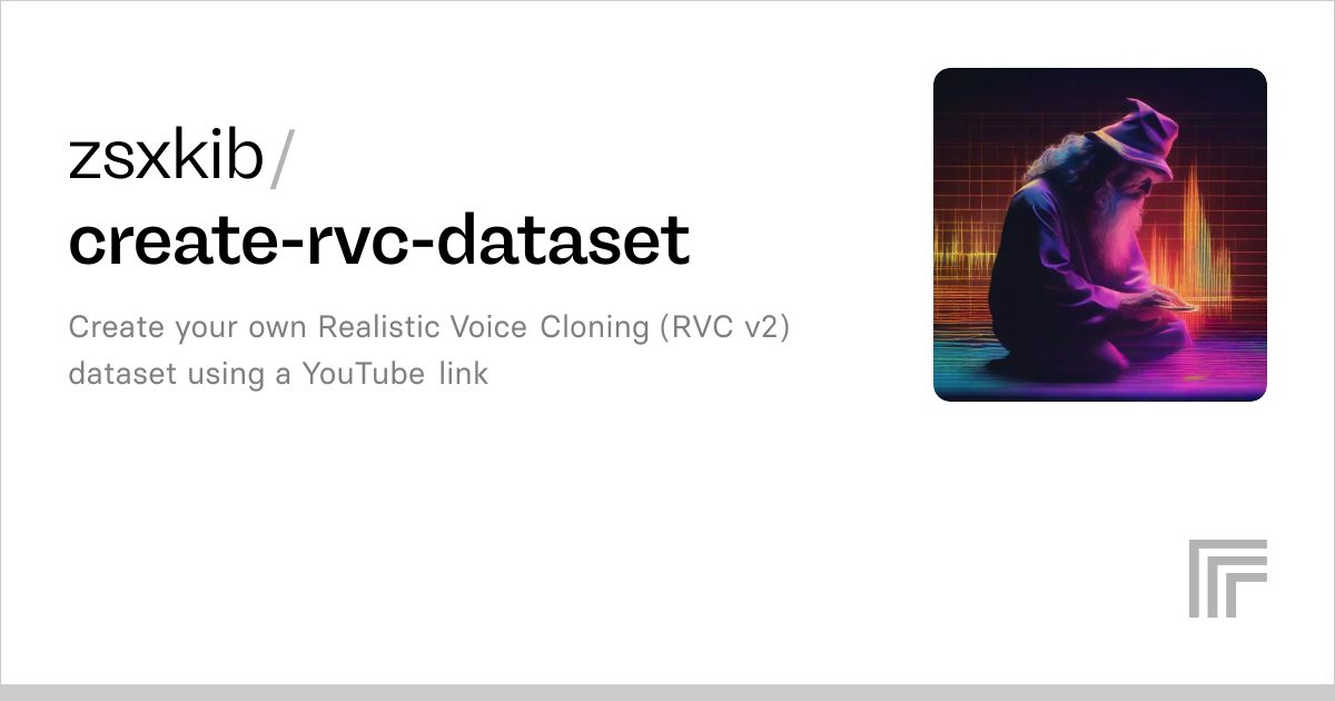 zsxkib/create-rvc-dataset | Run with an API on Replicate